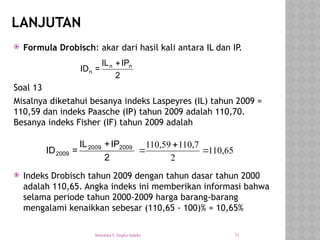 Statistika dalam angka Indeks stattistik deskriptif | PPT