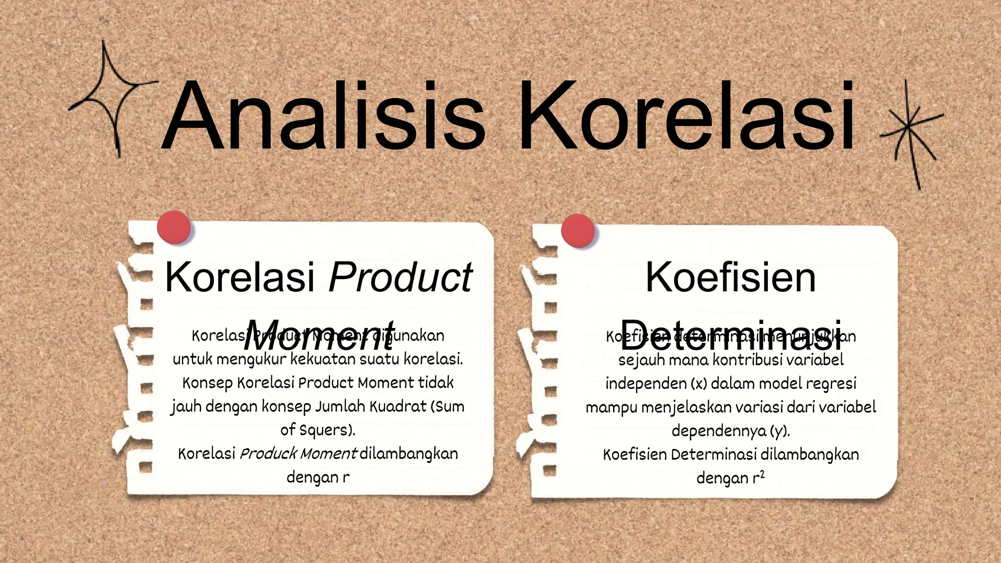 Statistika Analisis Korelasi (Korelasi Product Moment dan Koefisien ...