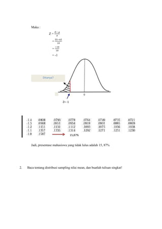 Statistika dan probabilitas tugas iii | DOCX