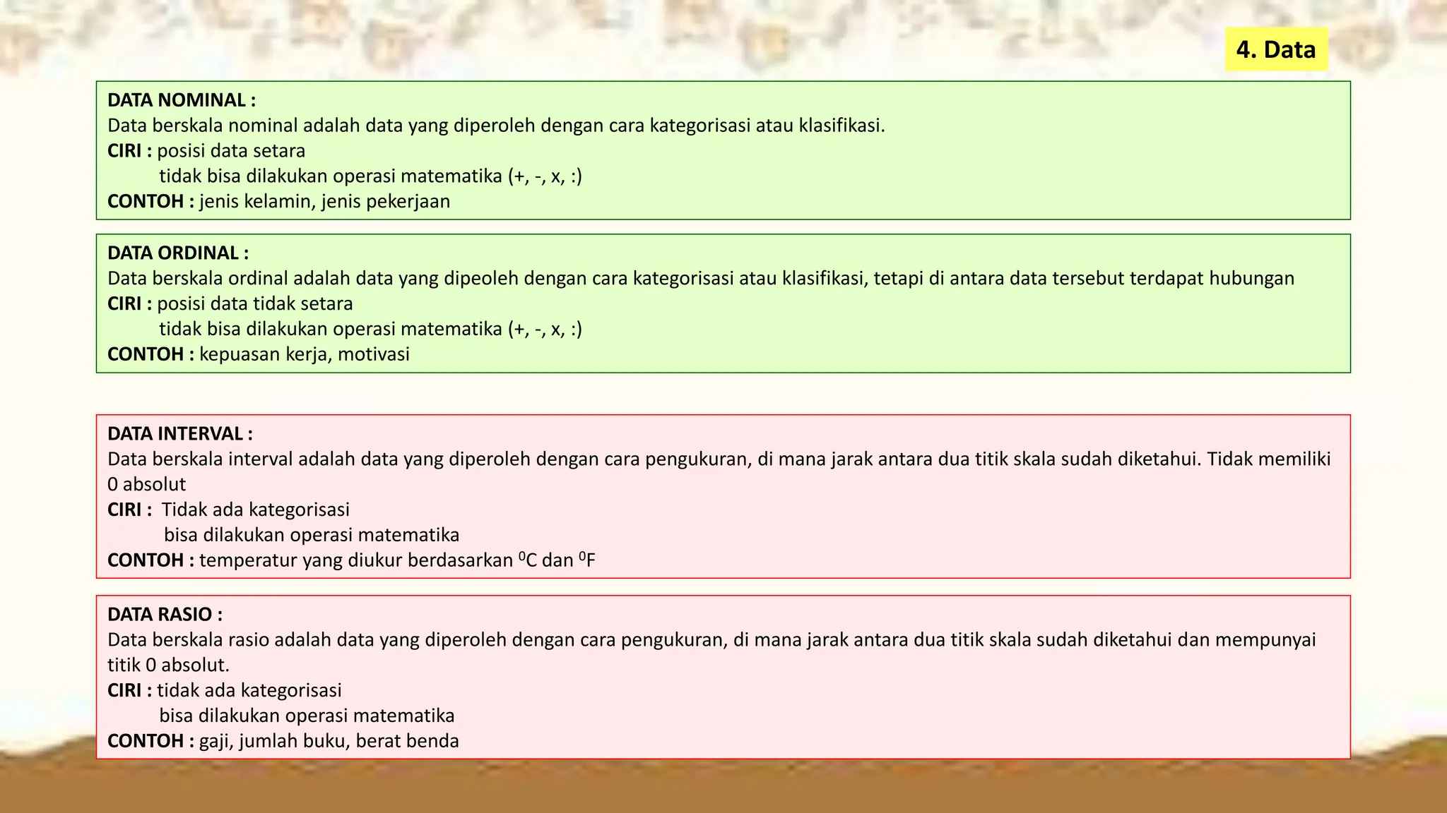 KONSEP DASAR SERTA PERBEDAAN STATISTIKA DAN STATISTIK | PPTX
