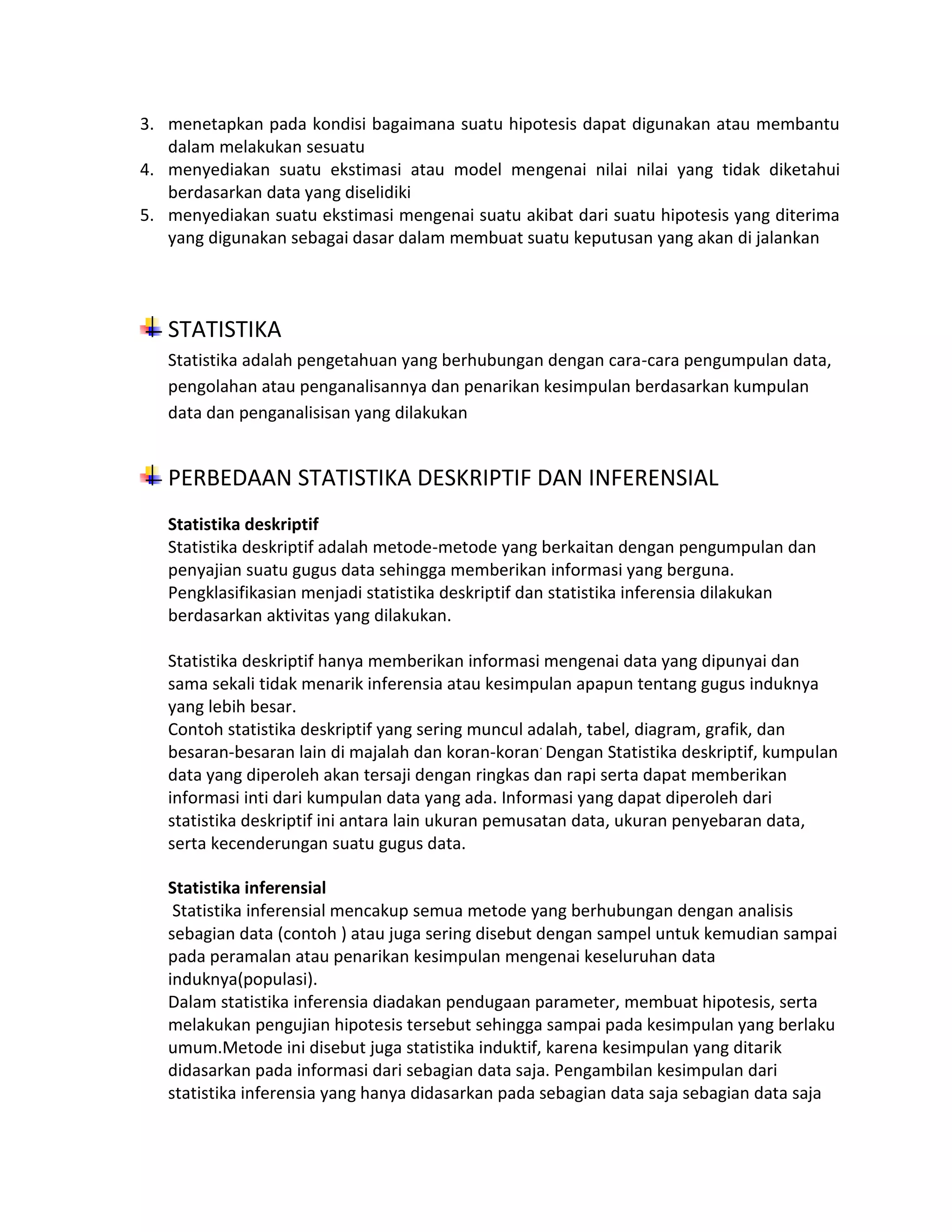 Statistika dasar | DOCX