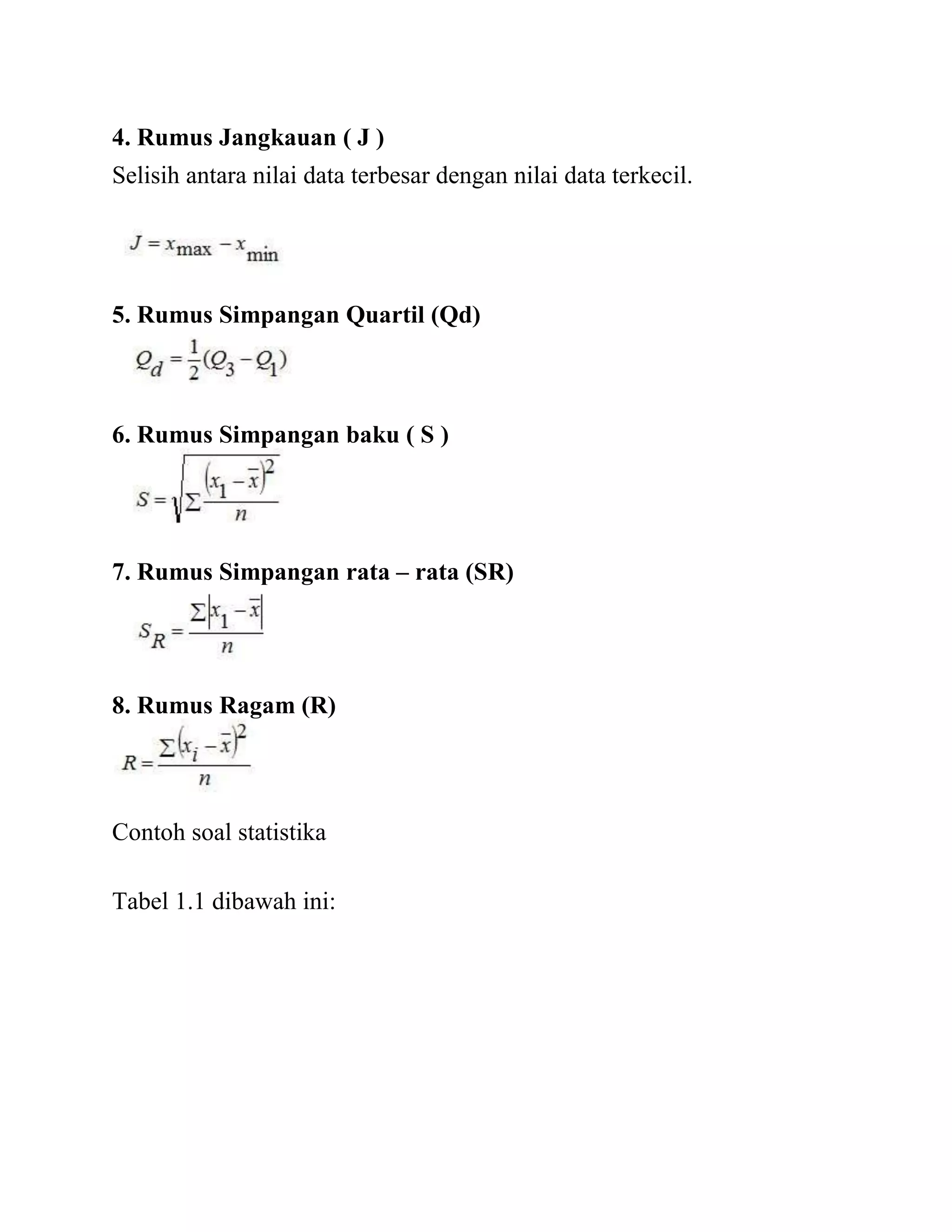 Statistika deskriptif | DOCX