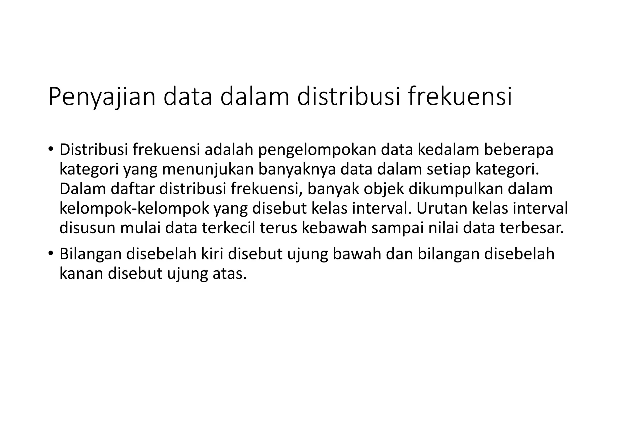 Statistika deskriptif | PPT