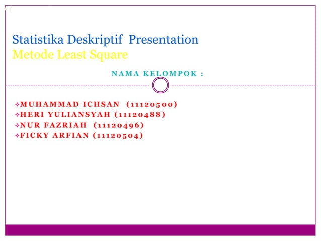 Statistika deskriptif presentation | PPT