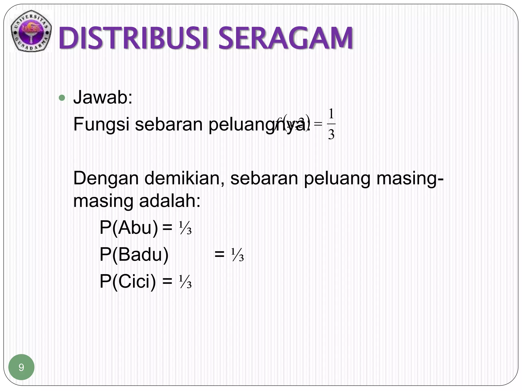 Statistika I - Pertemuan 8 Distribusi Peluang Diskrit.ppt