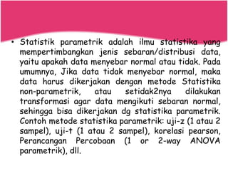 STATISTIKA INFERENSIAL | PPT