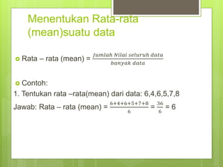 Statistika kelas viii | PPTX