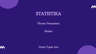 Statistika modus | PPTX
