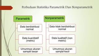 Perbedaan Statistika parametrik& statistika nonparametrik | PPT