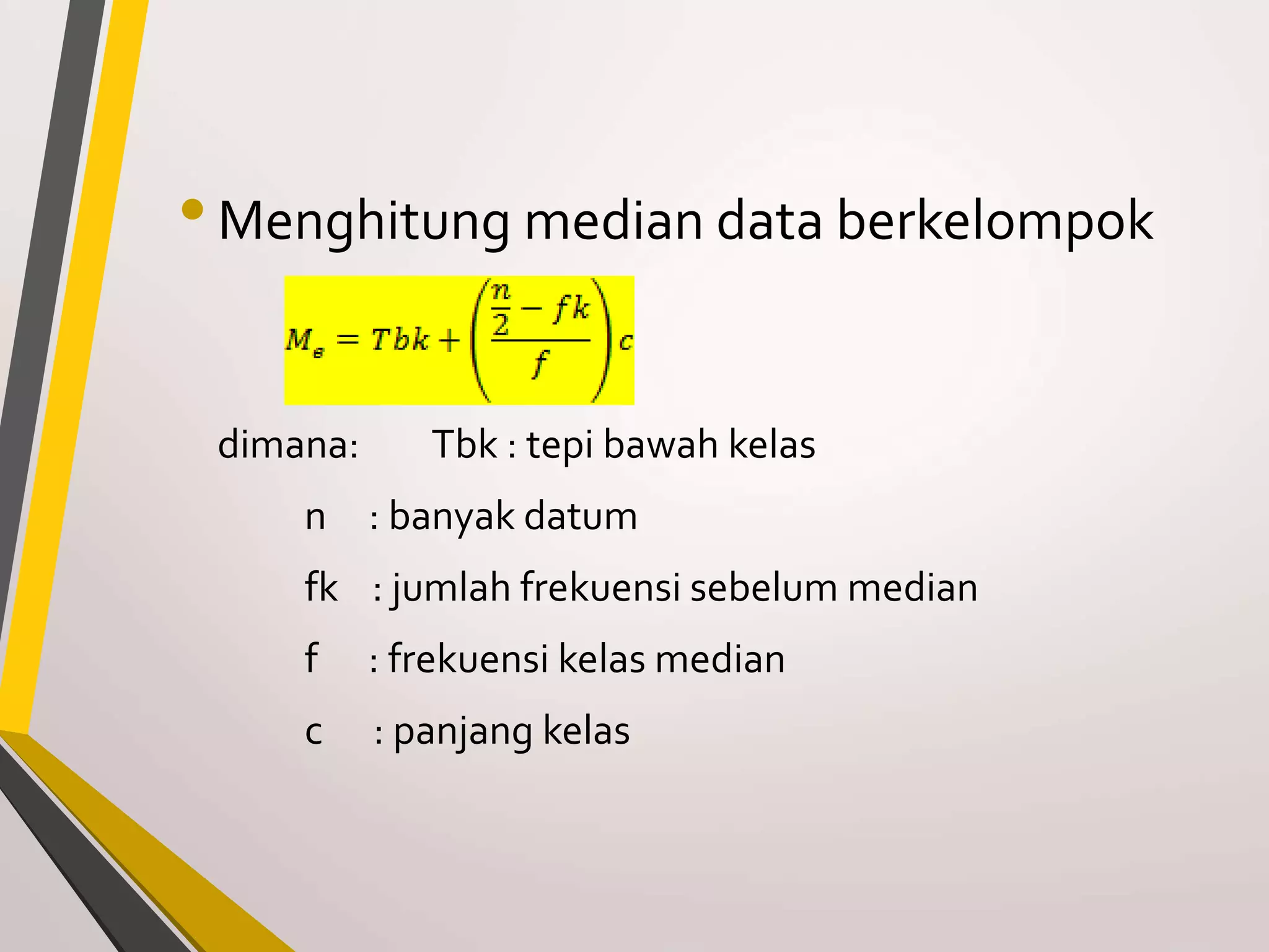 Statistika Matematika kelas X | PPTX