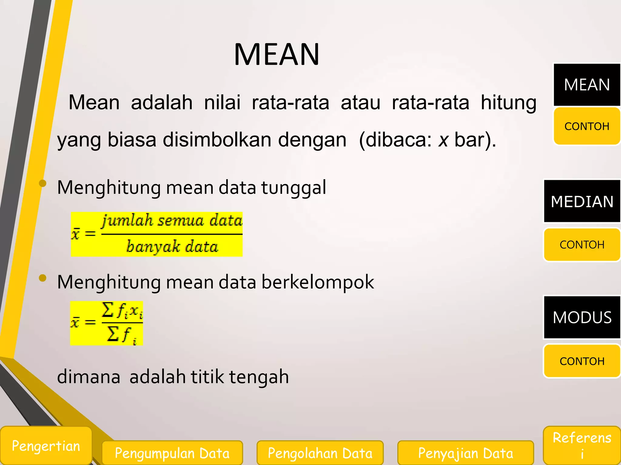 Statistika Matematika kelas X | PPTX