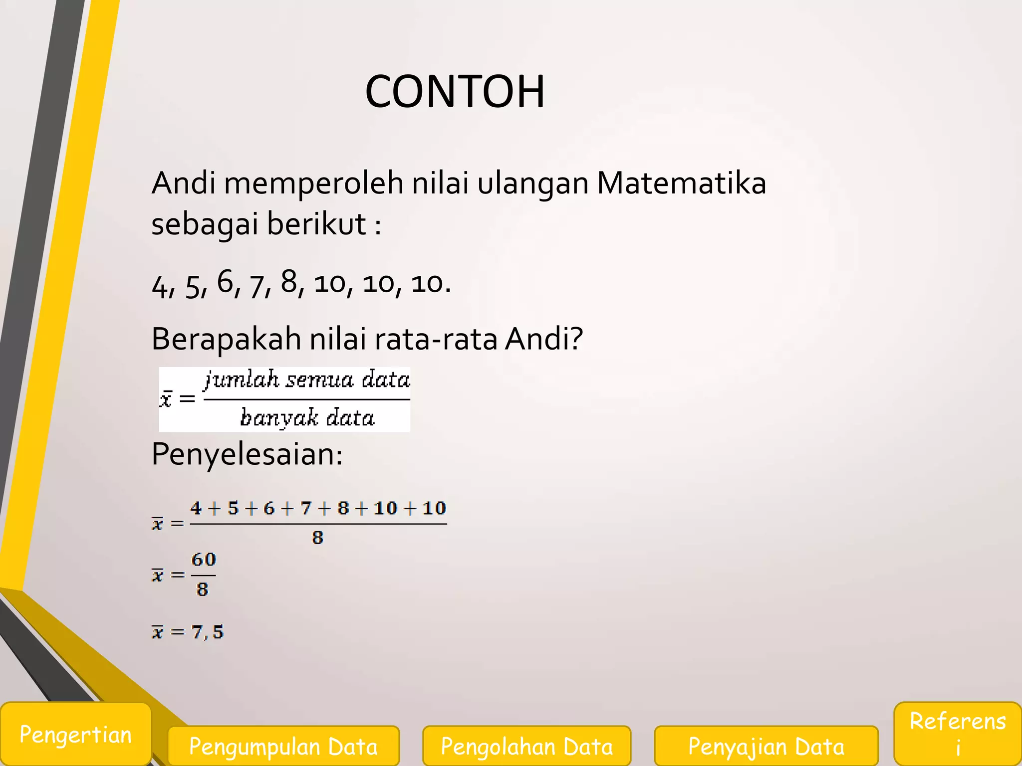 Statistika Matematika kelas X | PPTX