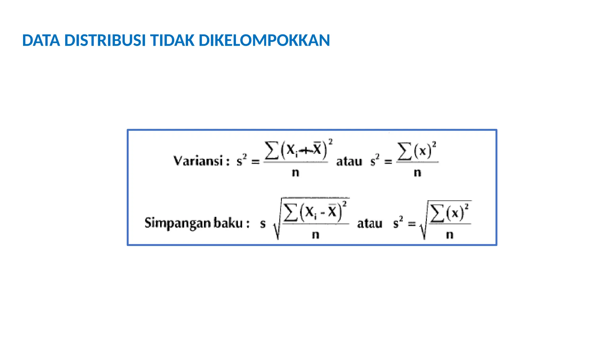 simpangan baku, skor baku dan koofisien variansi | PPT