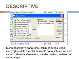Statistik deskriptif | PPT