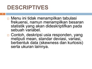 Statistik deskriptif | PPT