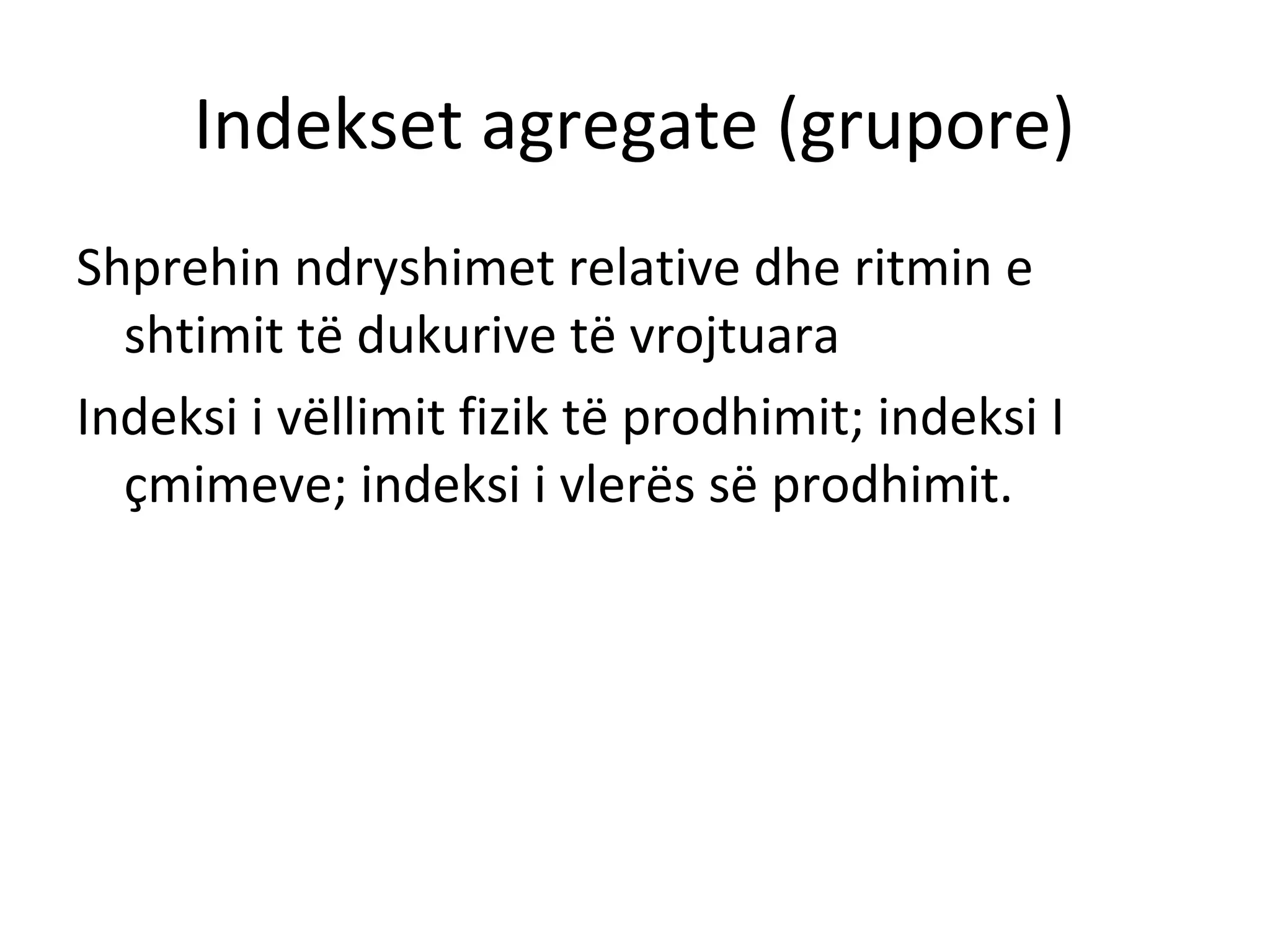 Statistike indekset | PPT