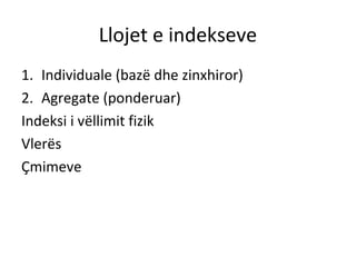 Statistike indekset | PPT