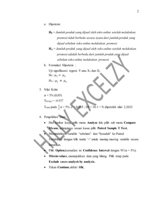 Statistika Induktif Terlengkap by Hillary NH | DOCX
