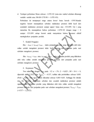 Statistika Induktif Terlengkap by Hillary NH | DOCX