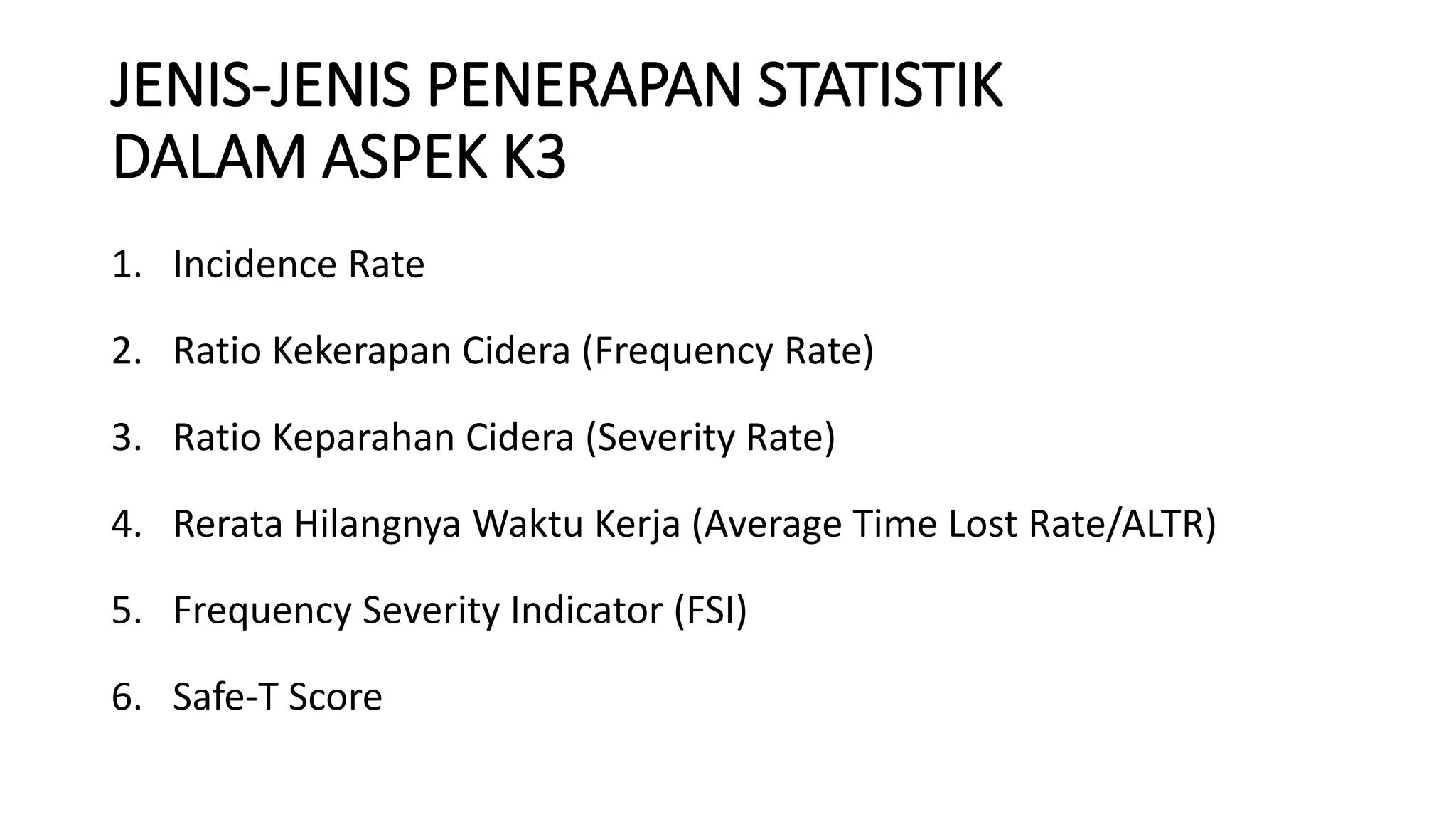 Statistik Kecelakaan Kerja manajemen risiko kecelakaan kerja .pptx