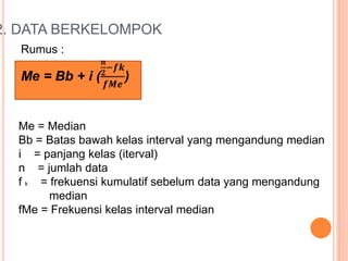 Statistik mean, median, modus | PPTX
