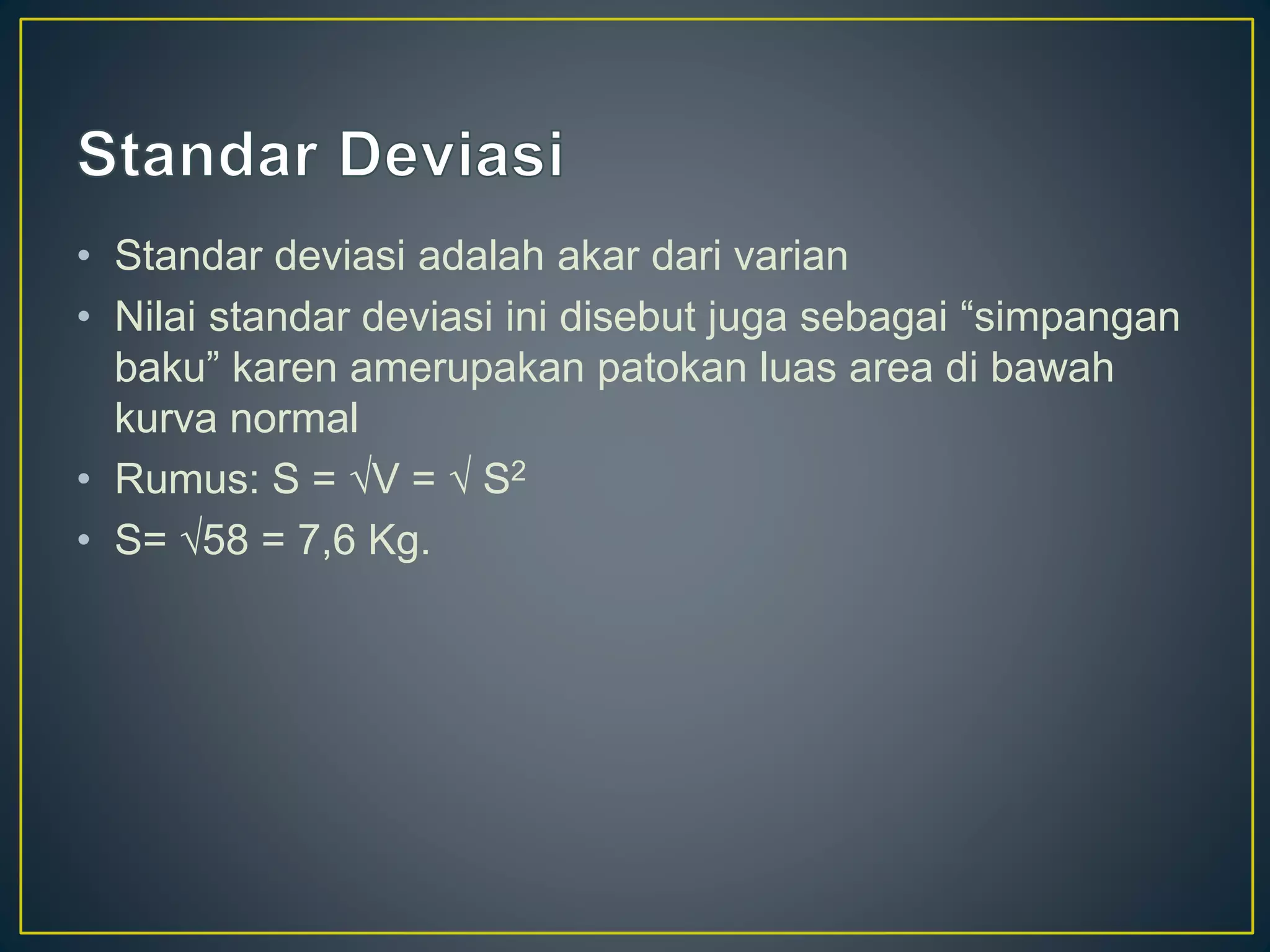 Statistik kesehatan 1 | PPTX