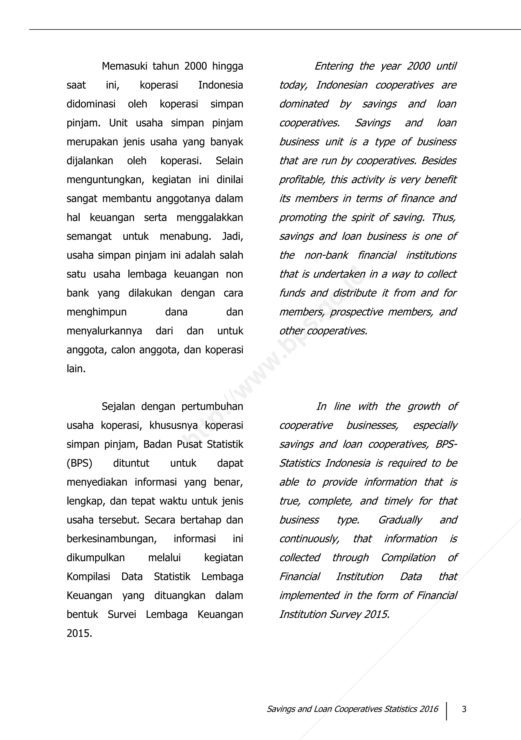 Statistik koperasi simpan pinjam indonesia 2016 | PDF