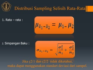 Statistik lanjutan materi 2 | PPTX
