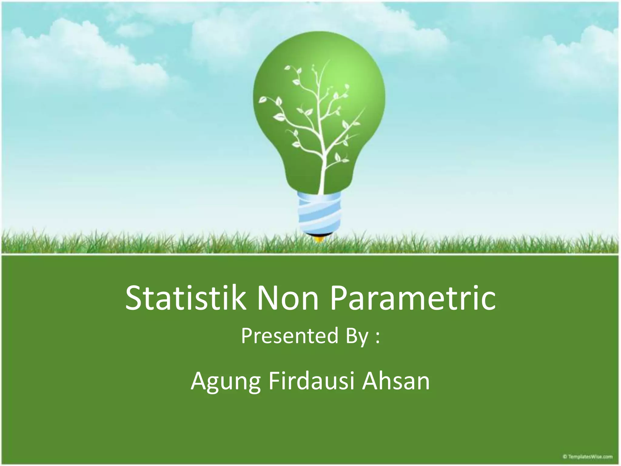 Statistik Non Parametrik | PPTX