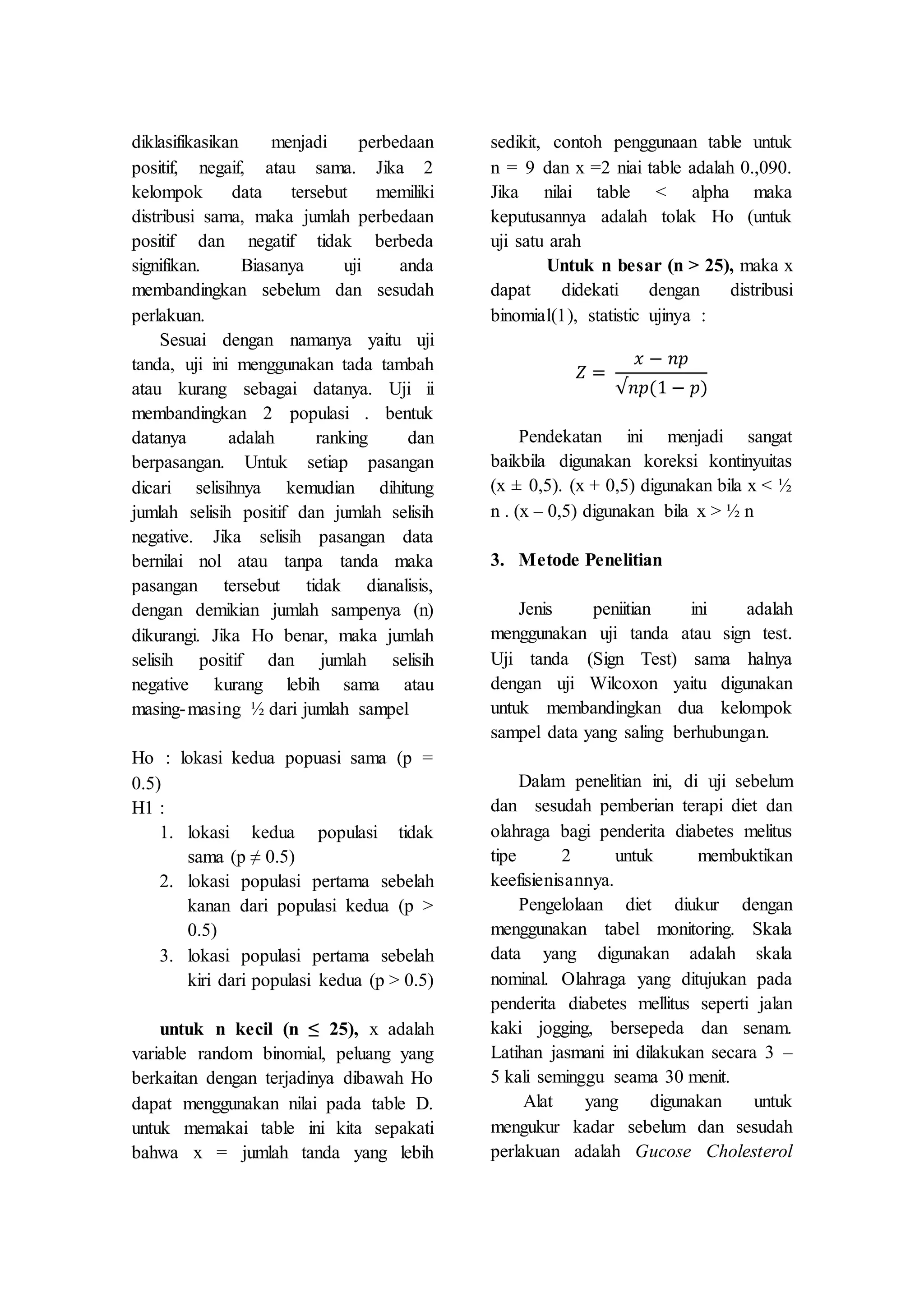 Pengaruh Diet dan Olahraga Pada Keseimbangan Glukosa Bagi Penderita ...