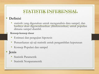 Statistik parametrik dan non parametrik | PPT