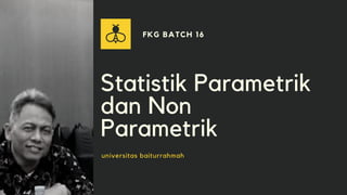 Pedoman Statistik Parametrik dan Non Parametrik | PDF