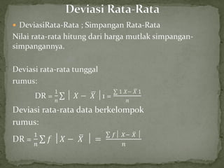 Statistika (Deviasi Rata-Rata) | PPT