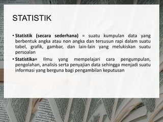 STATISTIK PERTEMUAN 2 (STATISTIK DESKRIPTIF).pptx
