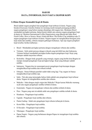 ORGANISASI TATA NIAGA - EKSPORT KOPI | PDF
