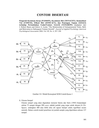 CONTOH DISERTASI METODE SEM | PDF