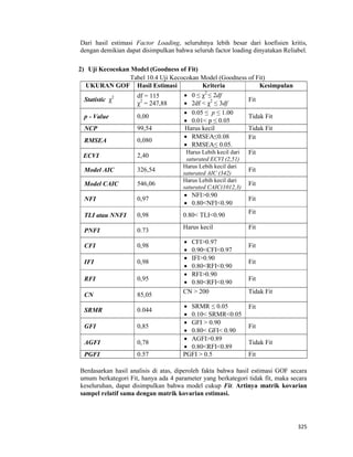 CONTOH DISERTASI METODE SEM | PDF