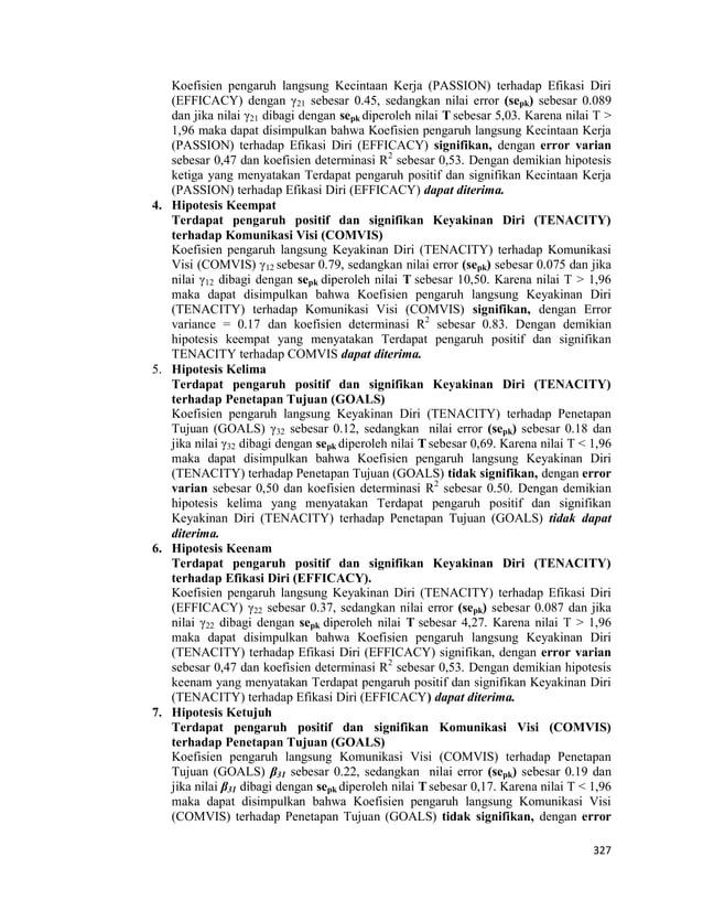 CONTOH DISERTASI METODE SEM | PDF