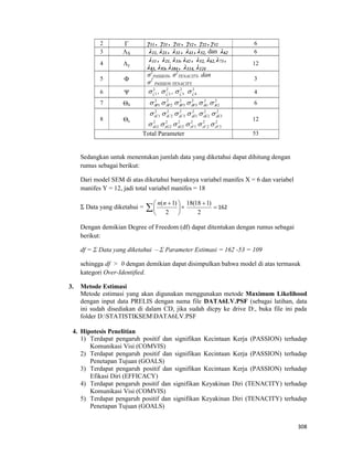 CONTOH DISERTASI METODE SEM | PDF