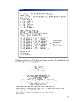 CONTOH DISERTASI METODE SEM | PDF