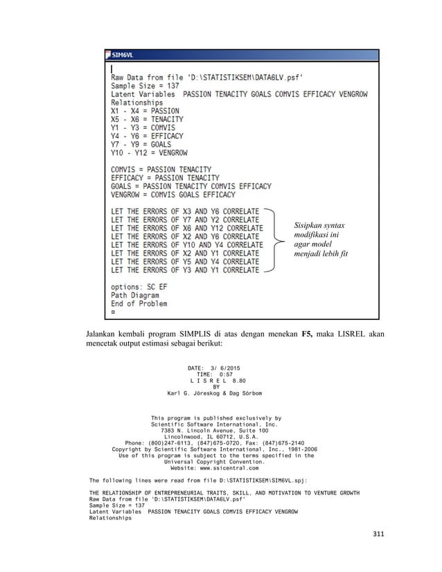 CONTOH DISERTASI METODE SEM | PDF