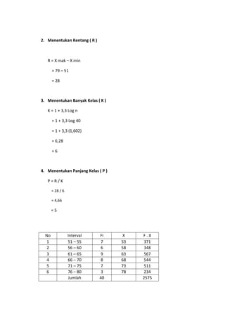 Statistik tugas 1 | PDF