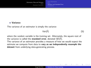 Statistics for deep learning | PDF