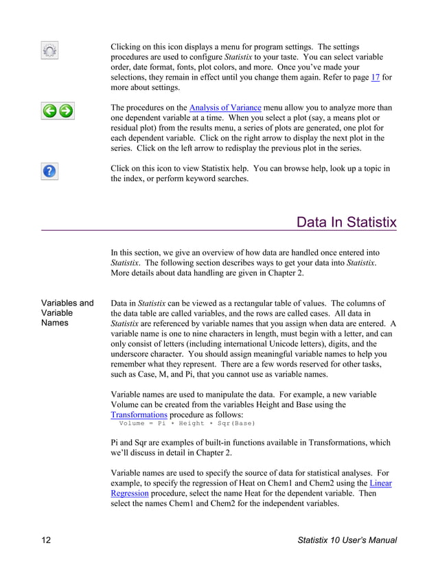 Statistix 10 Manual.pdf | Computing | Technology & Computing