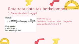 STATISTKA dengan materi ukuran pemusatan data.pptx