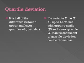 Dispersion,measure of disperion, absolute and relative dispersion | PPT