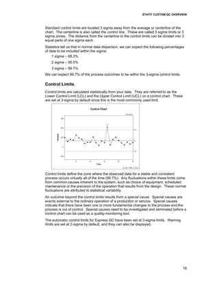 Statit customqc overview[1] | PDF