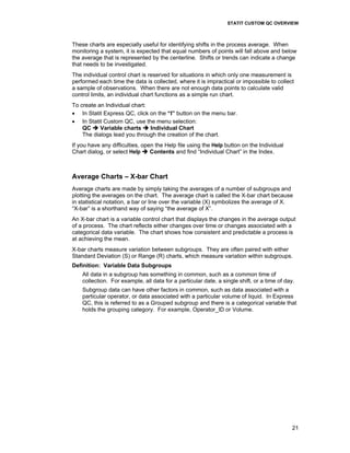 Statit customqc overview[1] | PDF