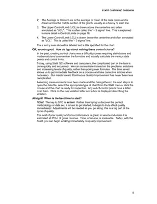 Statit customqc overview[1] | PDF