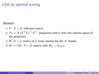 Linear Discriminant Analysis and Its Generalization | PDF